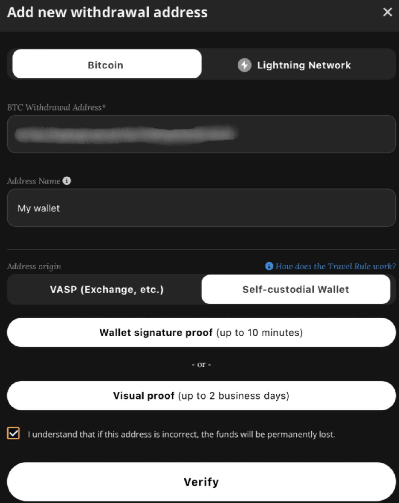 How to verify a Self-Custodial wallet? | NiceHash